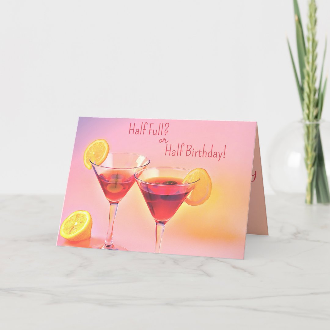 Happy Half Birthday Card | Zazzle