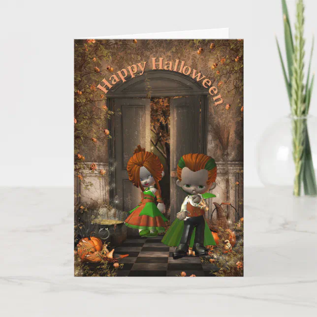 Happy Halloween-Anniversary Card | Zazzle