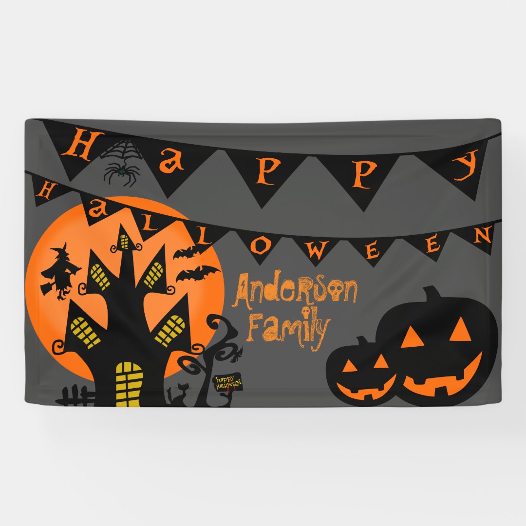 happy halloween banner | Zazzle