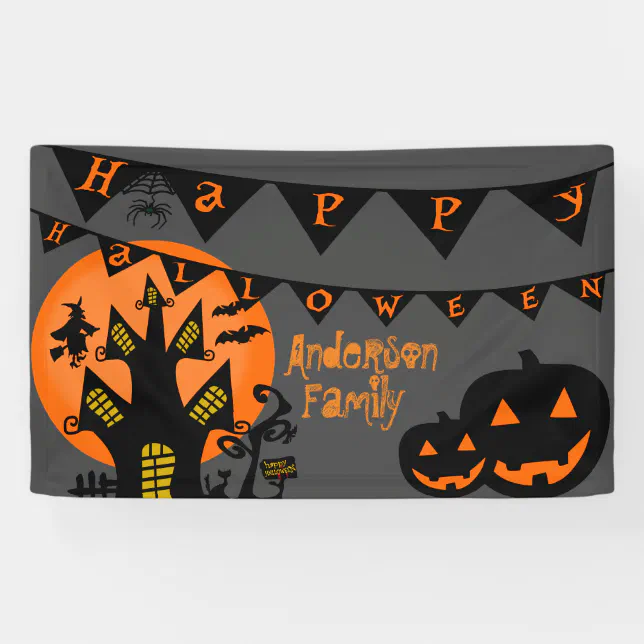 happy halloween banner | Zazzle
