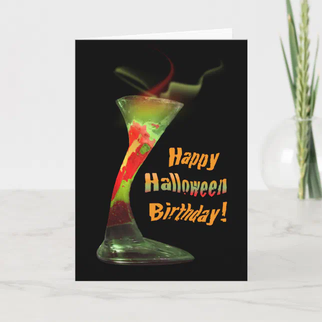 Happy Halloween Birthday Card | Zazzle