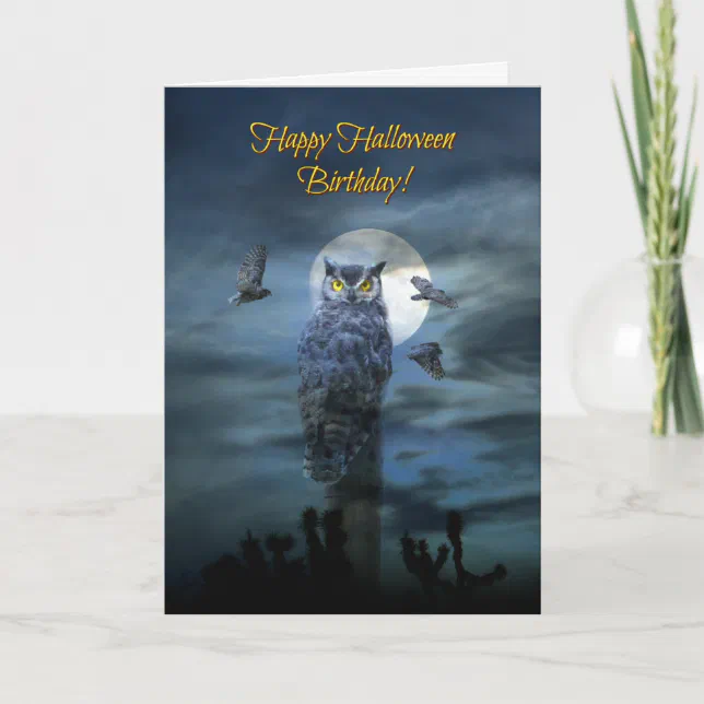 Happy Halloween Birthday Humor Card | Zazzle