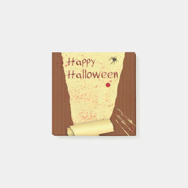 Happy Halloween Bloody Wallpaper Post-it Notes | Zazzle