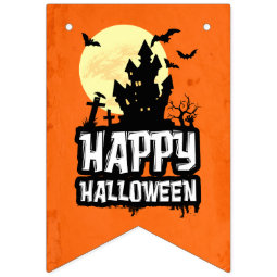 Happy Halloween Bunting Flags | Zazzle