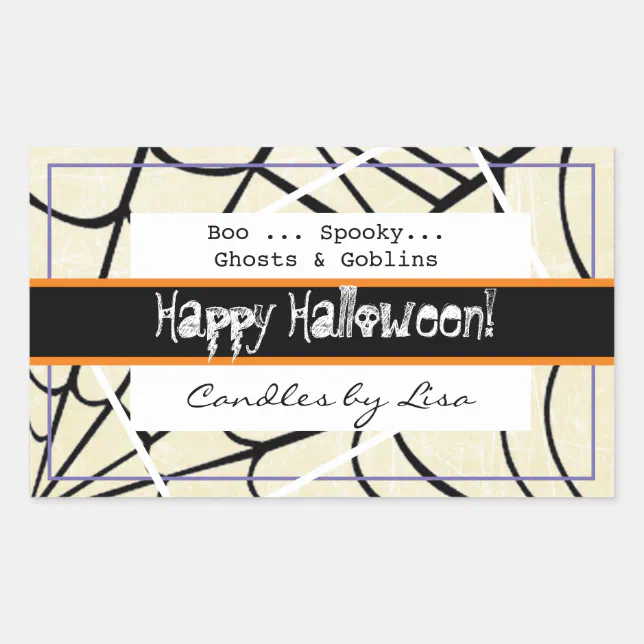 Happy Halloween Candle Making Labels | Zazzle