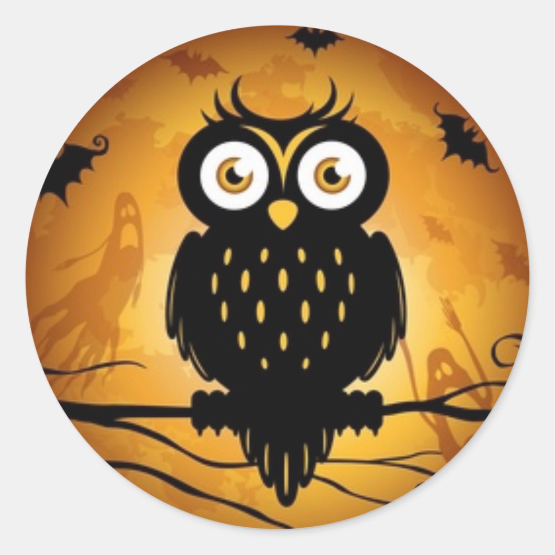 Happy Halloween Classic Round Sticker | Zazzle