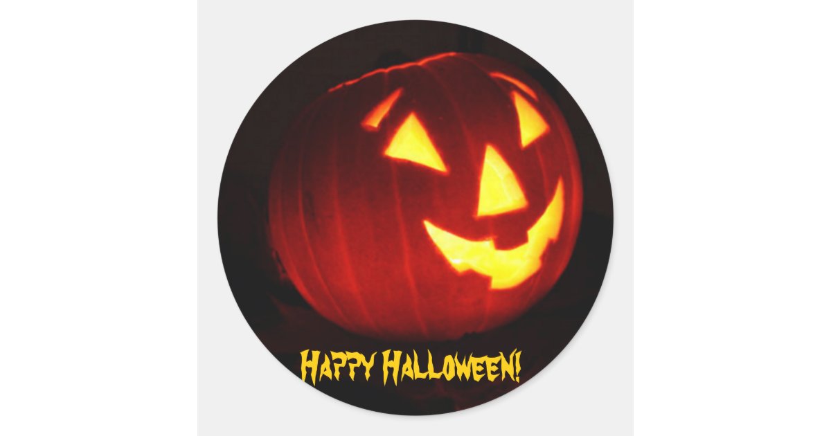 Happy Halloween! Classic Round Sticker | Zazzle