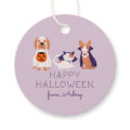 Happy Halloween Costume Cat Dog Favor Tags | Zazzle