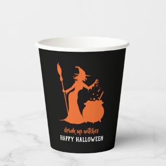 Happy Halloween Drink Up Witches Party Potion Paper Cups | Zazzle