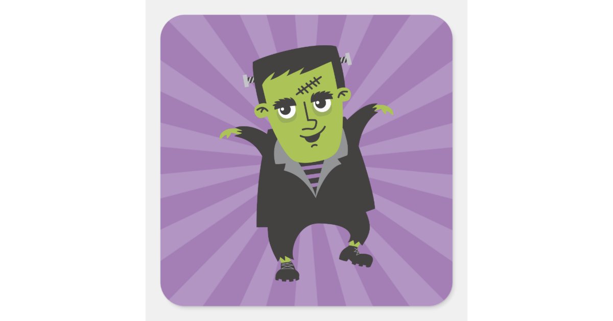 Happy Halloween Frankenstein Sticker | Zazzle