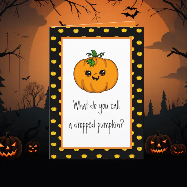 Happy Halloween | Funny Pumpkin Pun Card | Zazzle