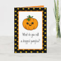 Happy Halloween | Funny Pumpkin Pun Card | Zazzle