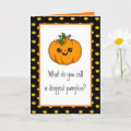 Happy Halloween | Funny Pumpkin Pun Card | Zazzle