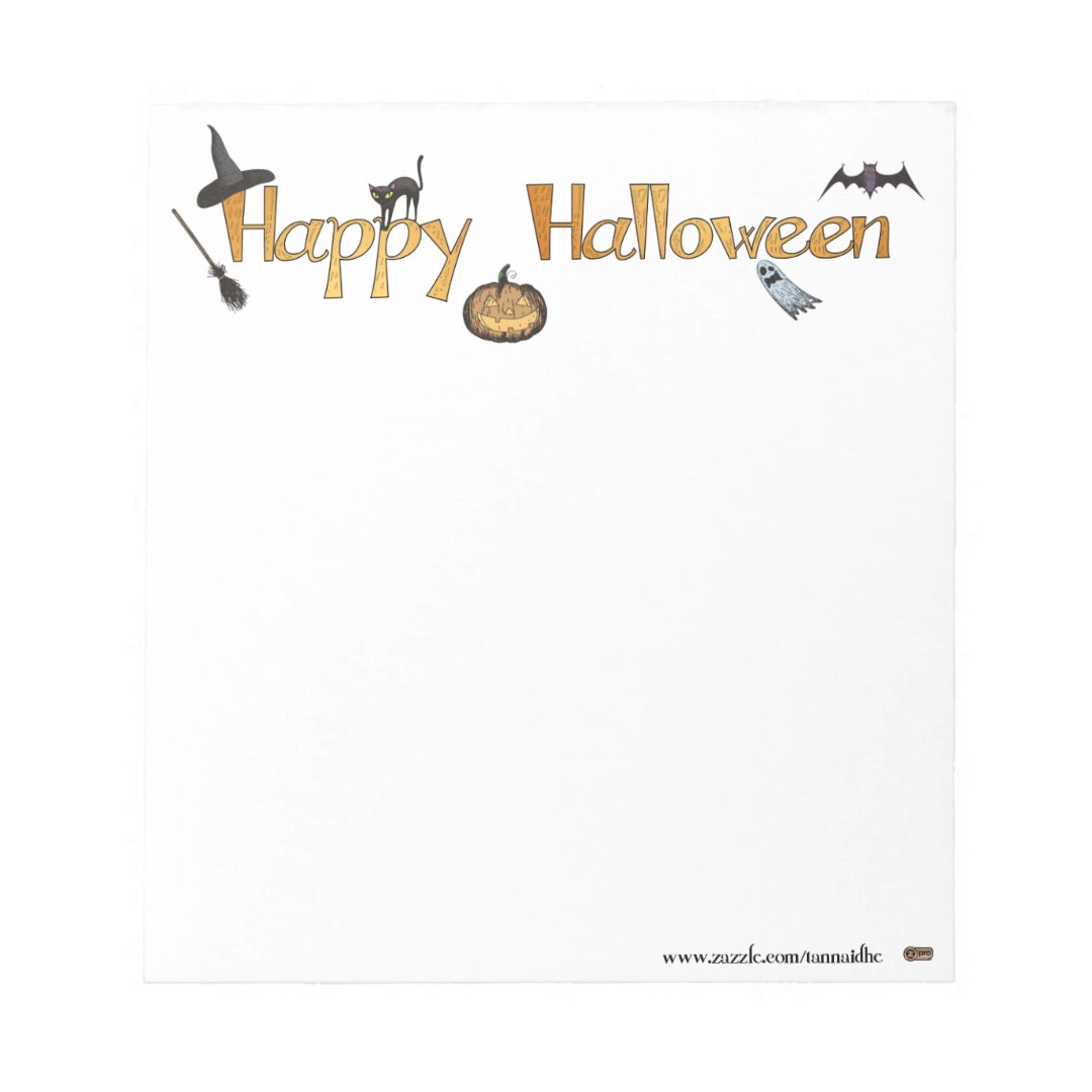 Happy Halloween Notepad | Zazzle