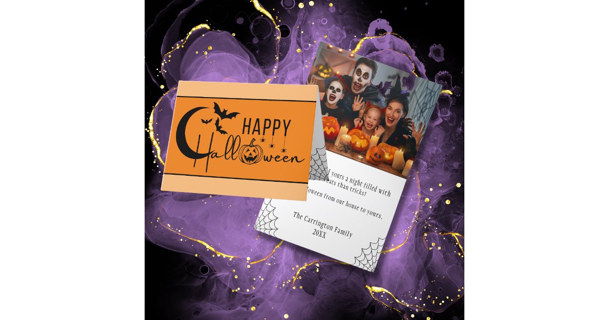 Happy Halloween Photo Greeting Card | Zazzle