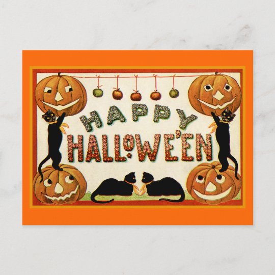 Happy Halloween Postcard | Zazzle.com