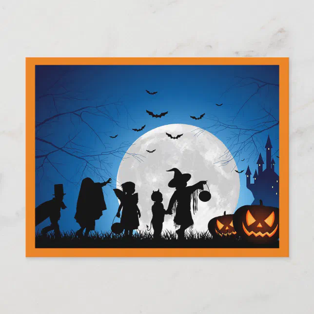 Happy Halloween postcard | Zazzle