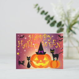 Happy Halloween Postcard | Zazzle