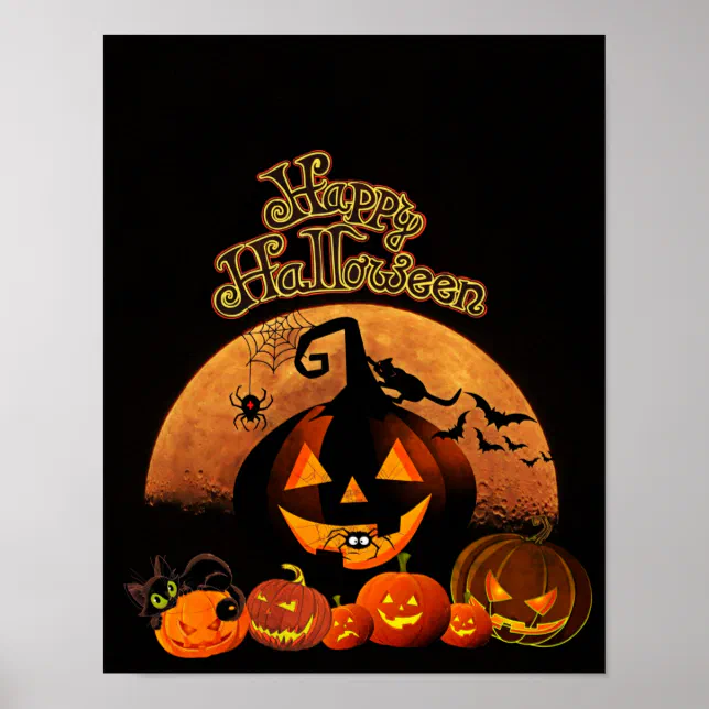 Happy Halloween Poster | Zazzle