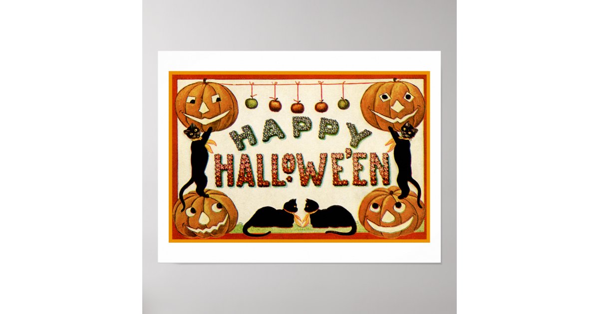 Happy Halloween Poster | Zazzle
