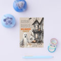 Happy Halloween Spooky Ghost Party Poem Invitation Flyer | Zazzle