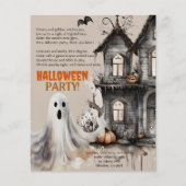 Happy Halloween Spooky Ghost Party Poem Invitation Flyer | Zazzle