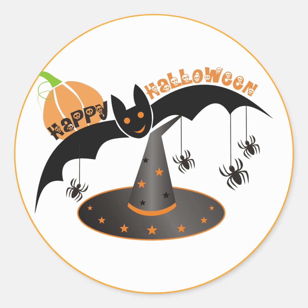 Happy Halloween Stickers | Zazzle