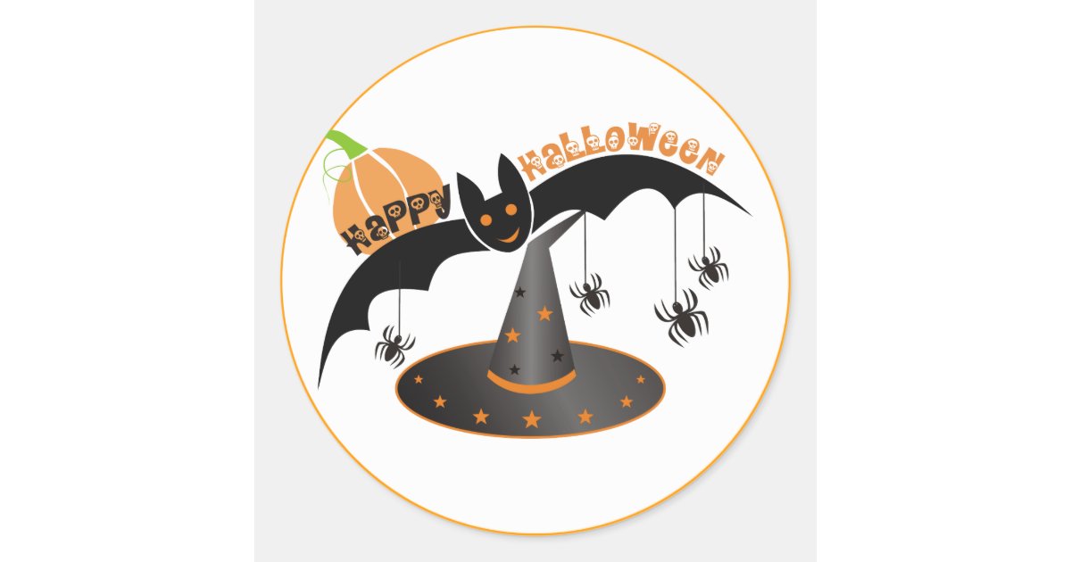 Happy Halloween Stickers | Zazzle