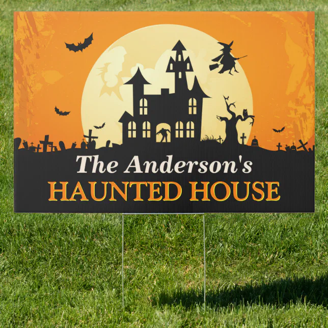 Happy Halloween - Welcome to Creepy Haunted House Sign | Zazzle