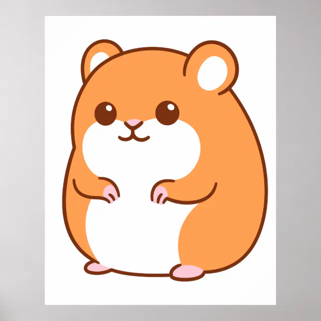 Happy Hamster Poster | Zazzle