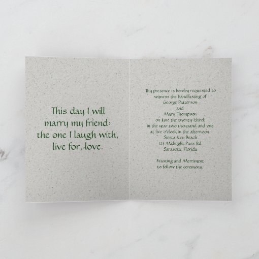 Happy Handfasting Card | Zazzle