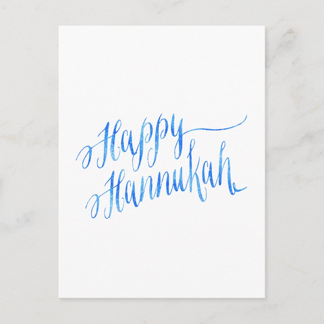 Happy Hanukkah Chanukah HANNUKKAH HANUKA Holiday Postcard | Zazzle