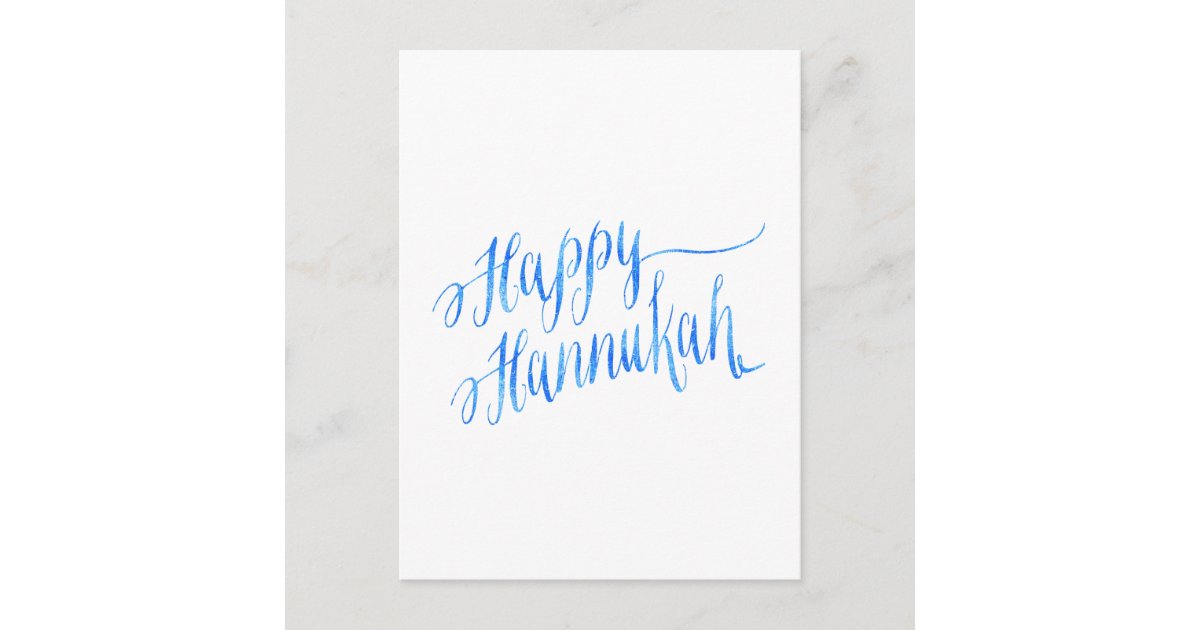 Happy Hanukkah Chanukah HANNUKKAH HANUKA Holiday Postcard | Zazzle