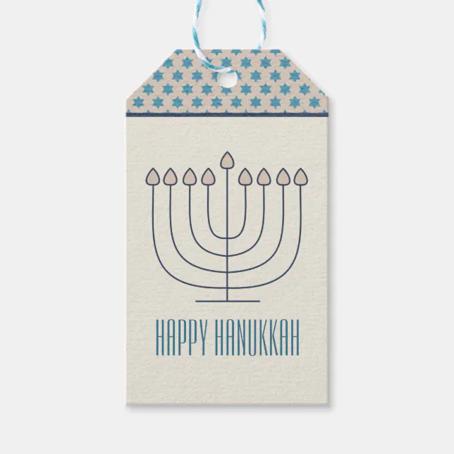 Happy Hanukkah Gift Tag | Zazzle