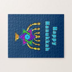 Happy Hanukkah Jigsaw Puzzle | Zazzle