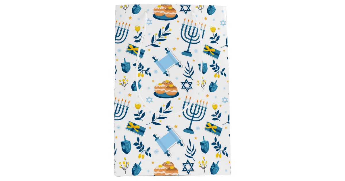 Happy Hanukkah Menorah Gift Bag | Zazzle