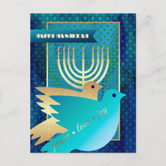 Happy Hanukkah. Personalized Hanukkah Postcards | Zazzle.com