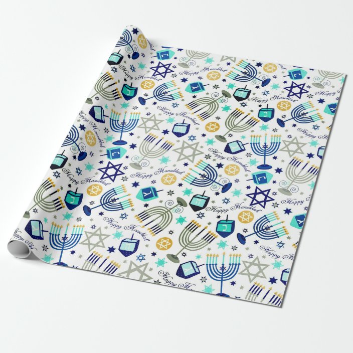 Happy Hanukkah Wrapping Paper | Zazzle.com