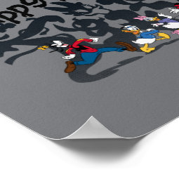 Happy Haunting from Mickey and Friends Poster | Zazzle