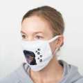 Happy Heidi Rottweiler and Paw Print Face Mask | Zazzle