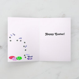 Happy Heidi Rottweiler Easter Card | Zazzle