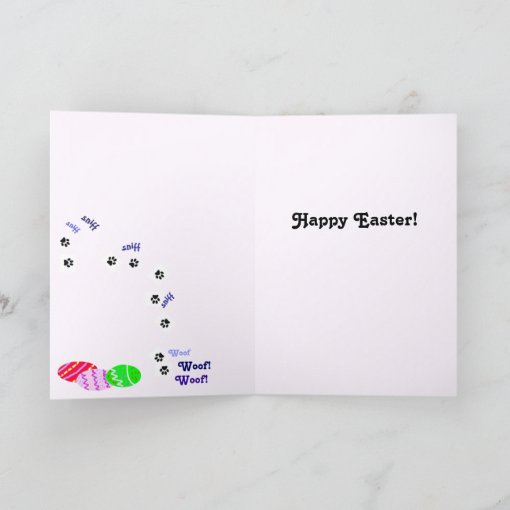 Happy Heidi Rottweiler Easter Card | Zazzle