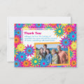 Happy Hippie Flower Power Thank You Notes Invitation | Zazzle