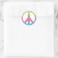 Happy Hippy Color Peace Sign Sticker | Zazzle