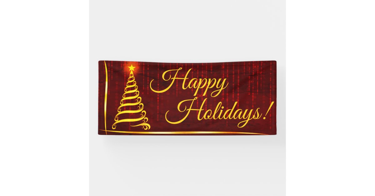 Happy Holidays Banner | Zazzle