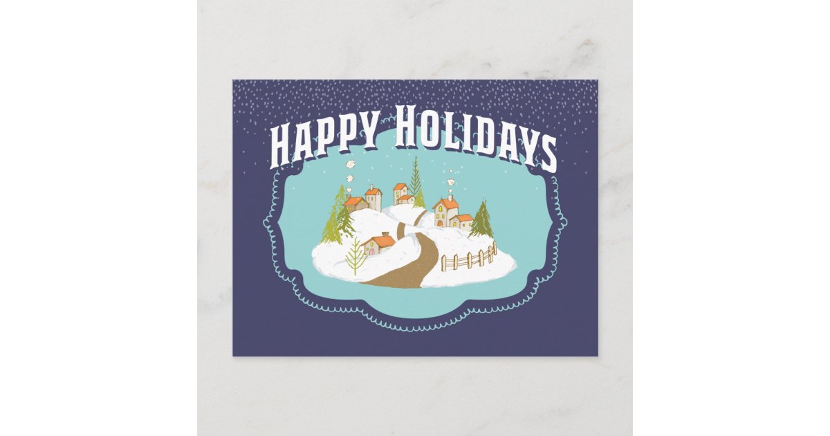 Happy Holidays Business Customer Appreciation Postcard | Zazzle
