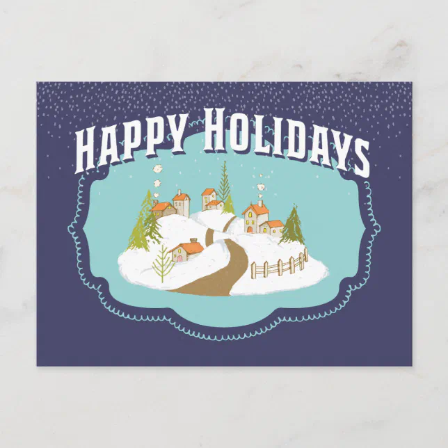 Happy Holidays Business Customer Appreciation Postcard | Zazzle