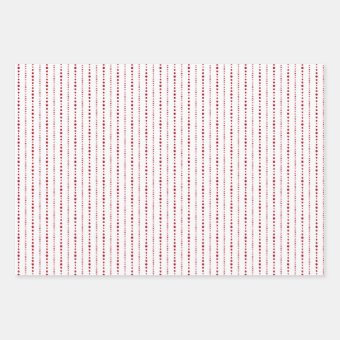 Happy Holidays cute dot stripes red white Wrapping Paper Sheets | Zazzle