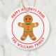 Happy Holidays! Gingerbread Man Christmas Favor Tags | Zazzle