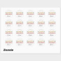 Happy Holidays Groovy Retro Christmas Gift Classic Round Sticker | Zazzle